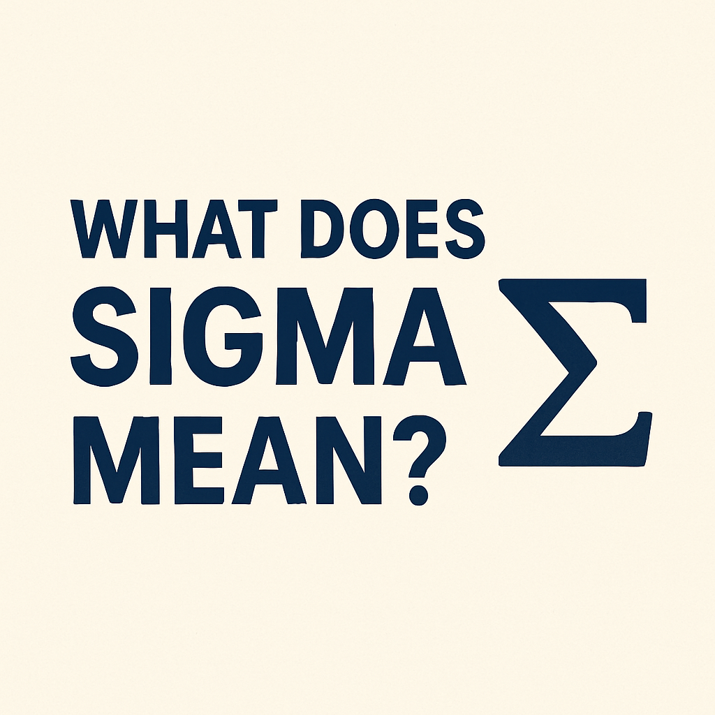 What Does Sigma Mean? Complete Guide (2025)